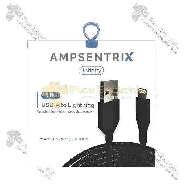 3 Ft Lightning to USB Cable - Fast Charging & Data Transfer | IPace ...